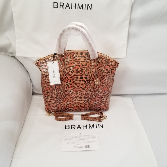 Brahmin | Bags | Nwt Soldout Brahmin Leopard Cub Melbourne Large ...